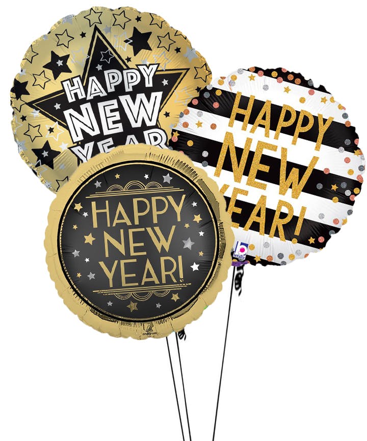 Happy New Year Balloon Bouquet | Indianapolis (IN) Gift Delivery ...